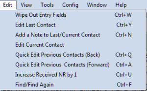 The Entry Window – N1MM Logger Plus